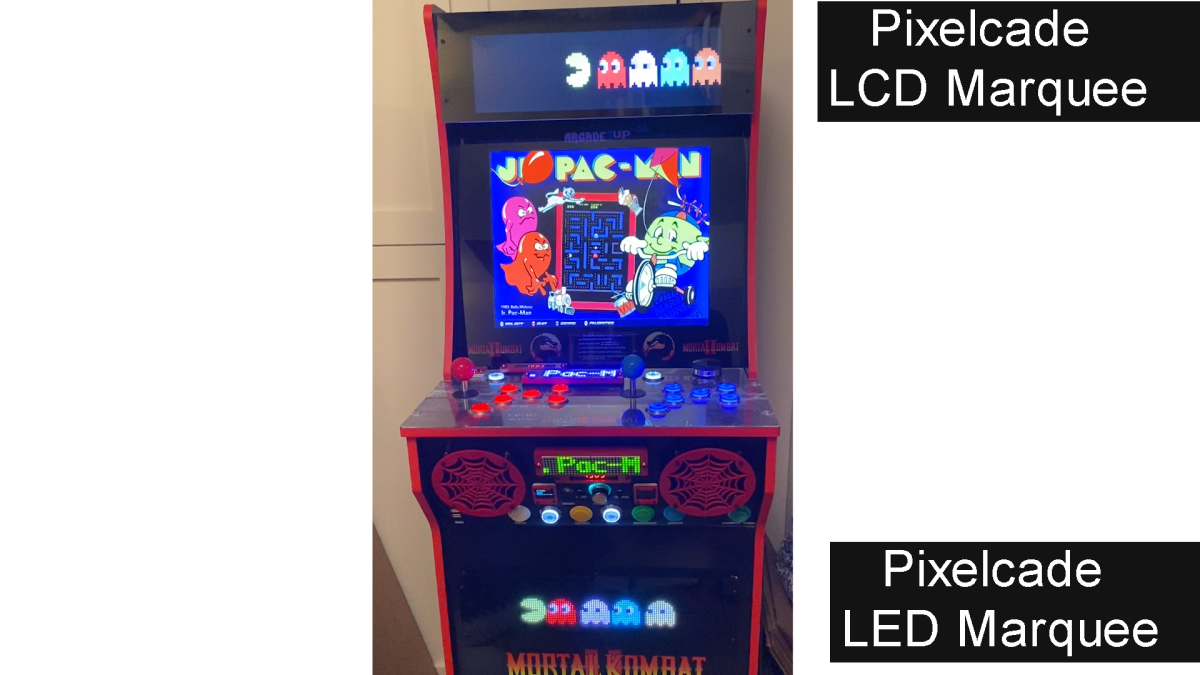 Pixelcade LCD Marquee for Arcade1Up – CAT // Creative Arts and Technology